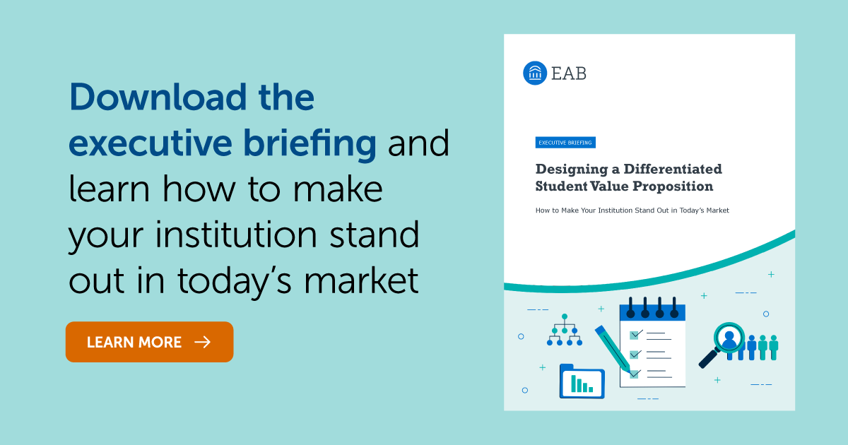 EAB Executive Briefing | Designing a Differentiated Student Value ...
