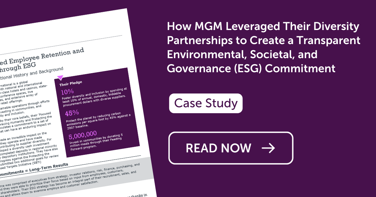 How MGM Leveraged Their Diversity Partnerships to Create a Transparent ...