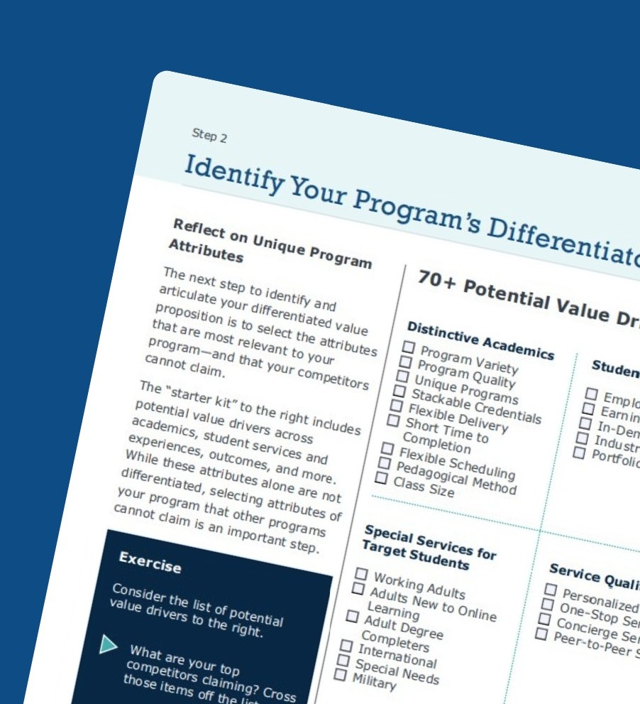 Differentiating Your Graduate and Online Programs